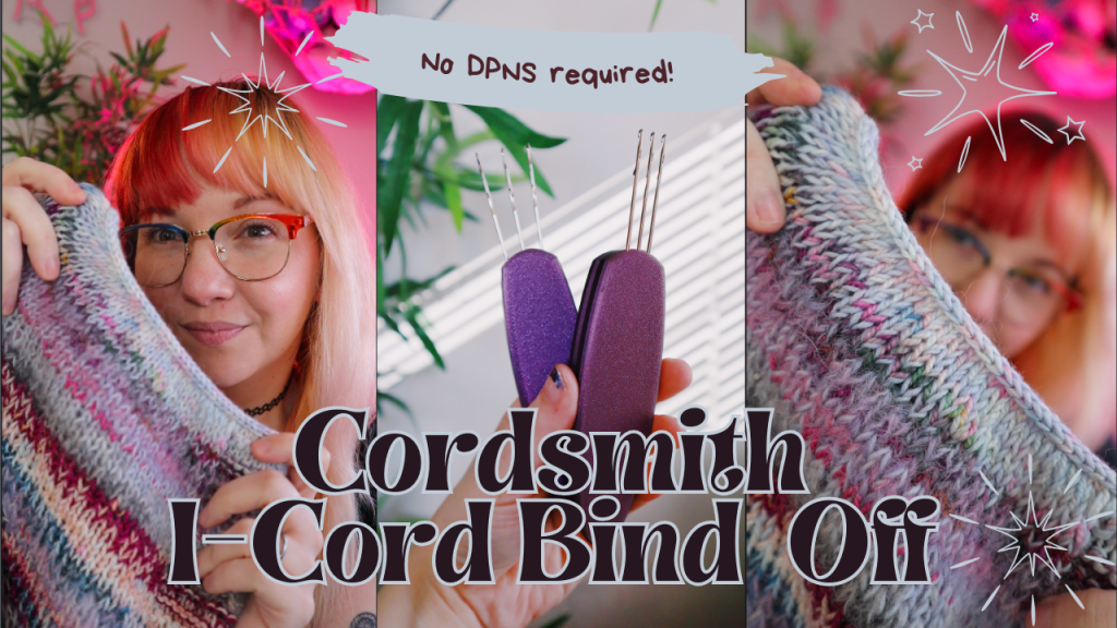 I-cord Bind Off Cordsmith Tutorial - Sam Bartley Designs